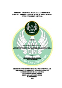 PERSEPSI EMOSIONAL MASYARAKAT TERHADAP LAGU 33X KARYA BAND PERUNGGU DI ...